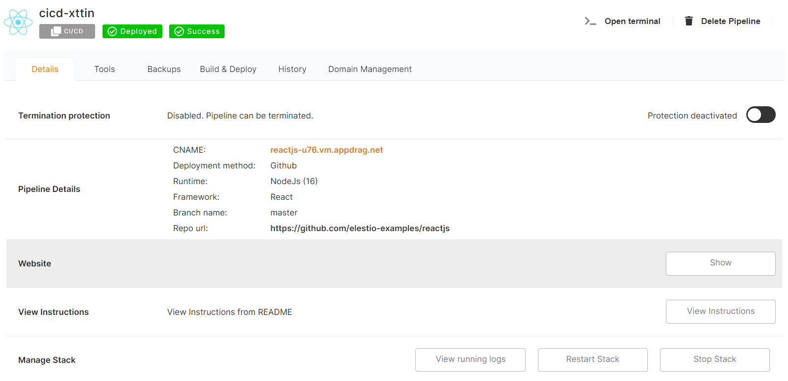 Deploy Examples And Apps On Elestio Using The Clone Template Feature
